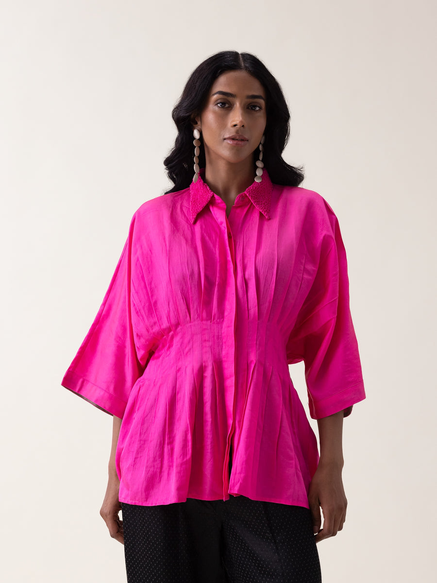 Petunia Pink Shirt – Shades of India Crafts PVT LTD